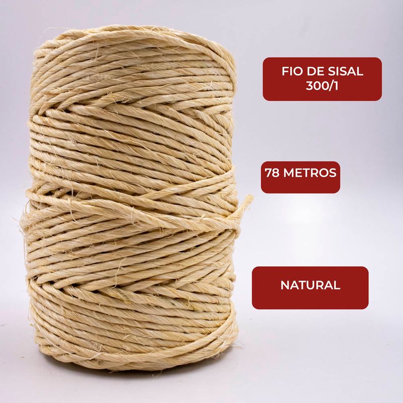 FIO DE SISAL 300/1 COM 78 METROS