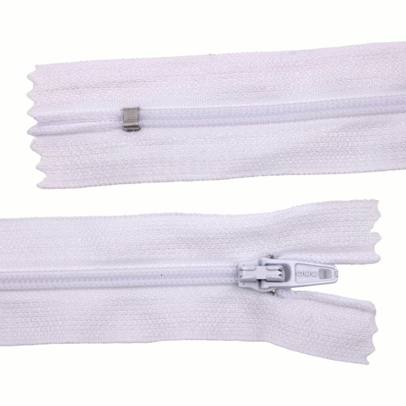 ZIPER COMUM DESTACAVEL 50CM EM NYLON COM 10 UNIDADES