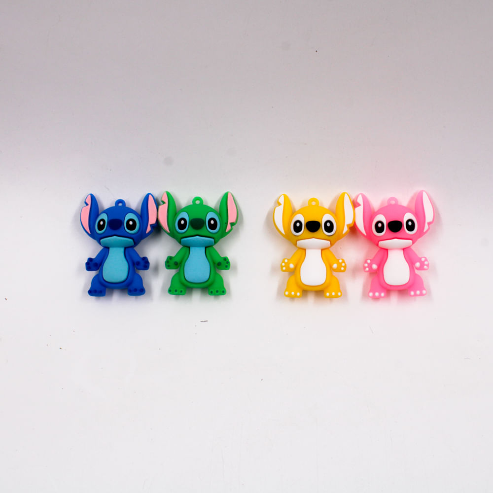 PINGENTE STITCH 50MM EM PVC COM 12 PEÇAS