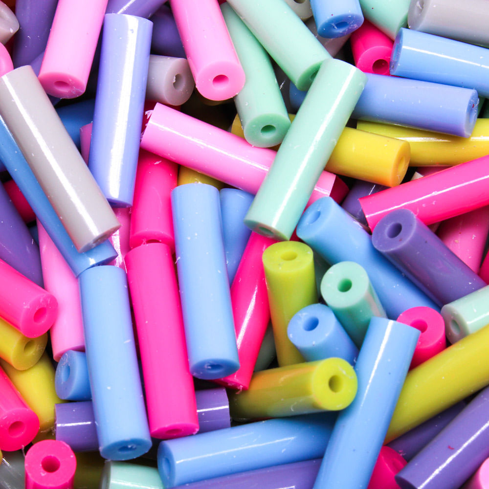 Fecho em Plástico 5x20mm em PVC - 250g | Ladeira Armarinhos