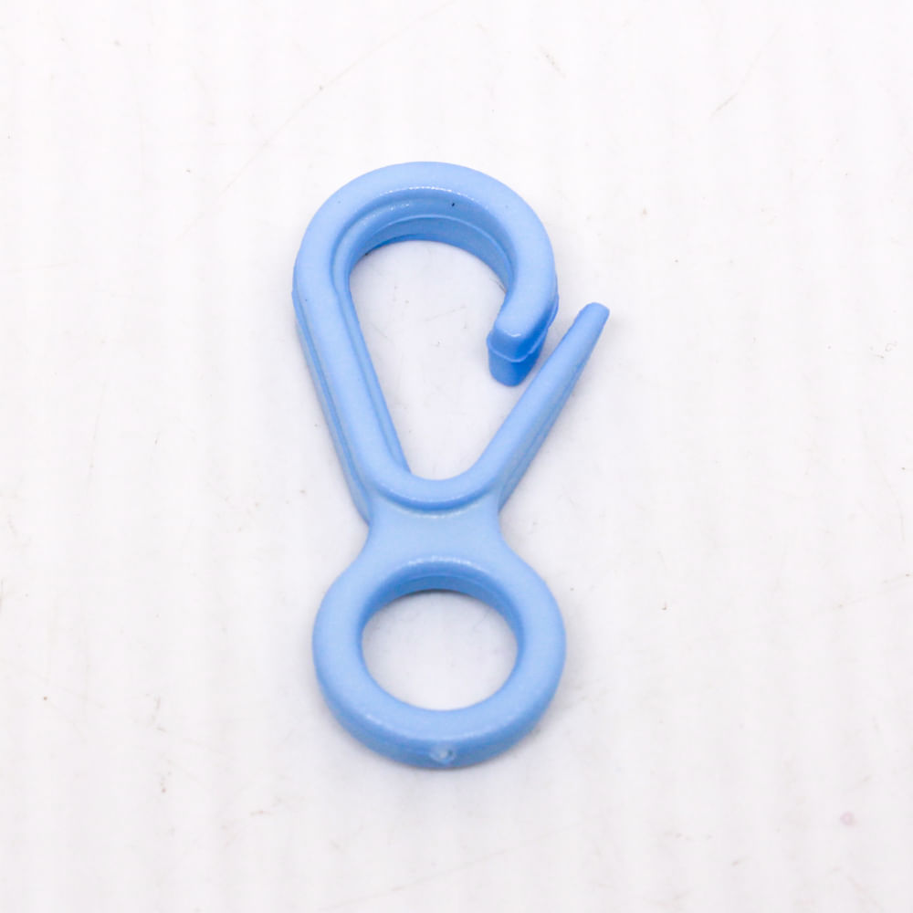 Fecho Mosquetão 33mm em Plástico - Kit com 100 Peças