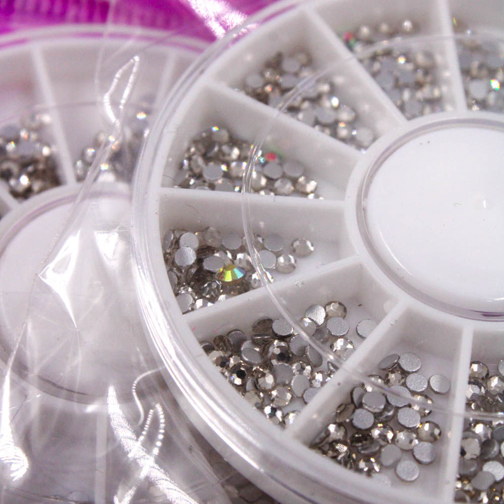 DISCO STRASS DE UNHAS EM PLASTICO COM 12 PEÇAS - Ladeira Bijuterias ...