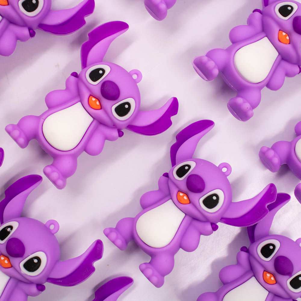 PINGENTE STITCH 70MM EM PVC COM 12 PEÇAS